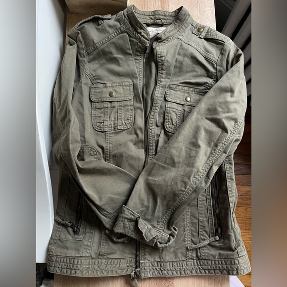 Lucky Brand | Jackets & Coats | Lucky Brand Utility Cargo Jacket Green ...